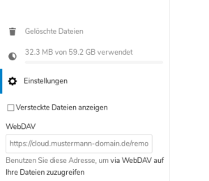 Nextcloud über WebDAV als Netzlaufwerk einbinden | DW-Online - Server, Hosting und Service mit ...